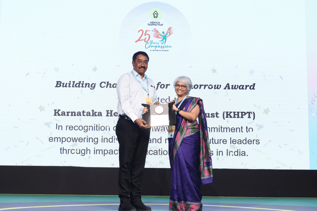 Ashraya Hastha Trust awards KHPT the ‘Building Champions for Tomorrow ...